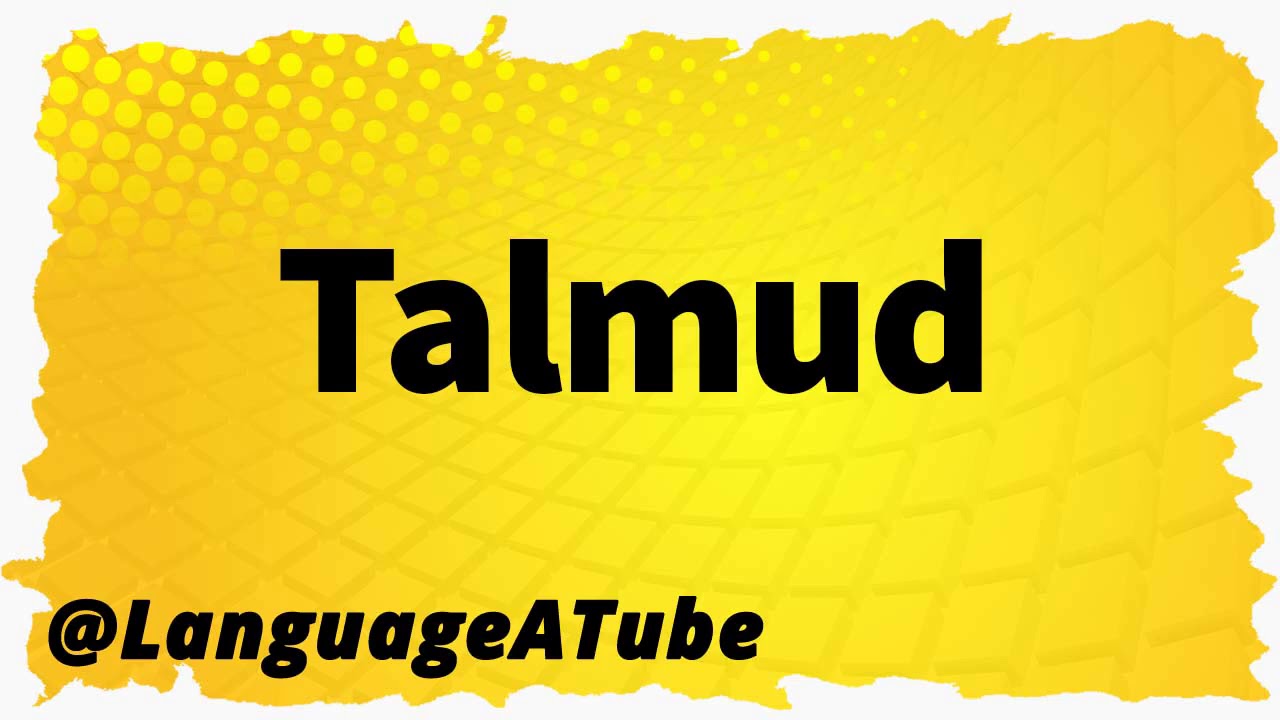 Talmud Pronunciation ⚡️ How To Pronounce Talmud! - YouTube