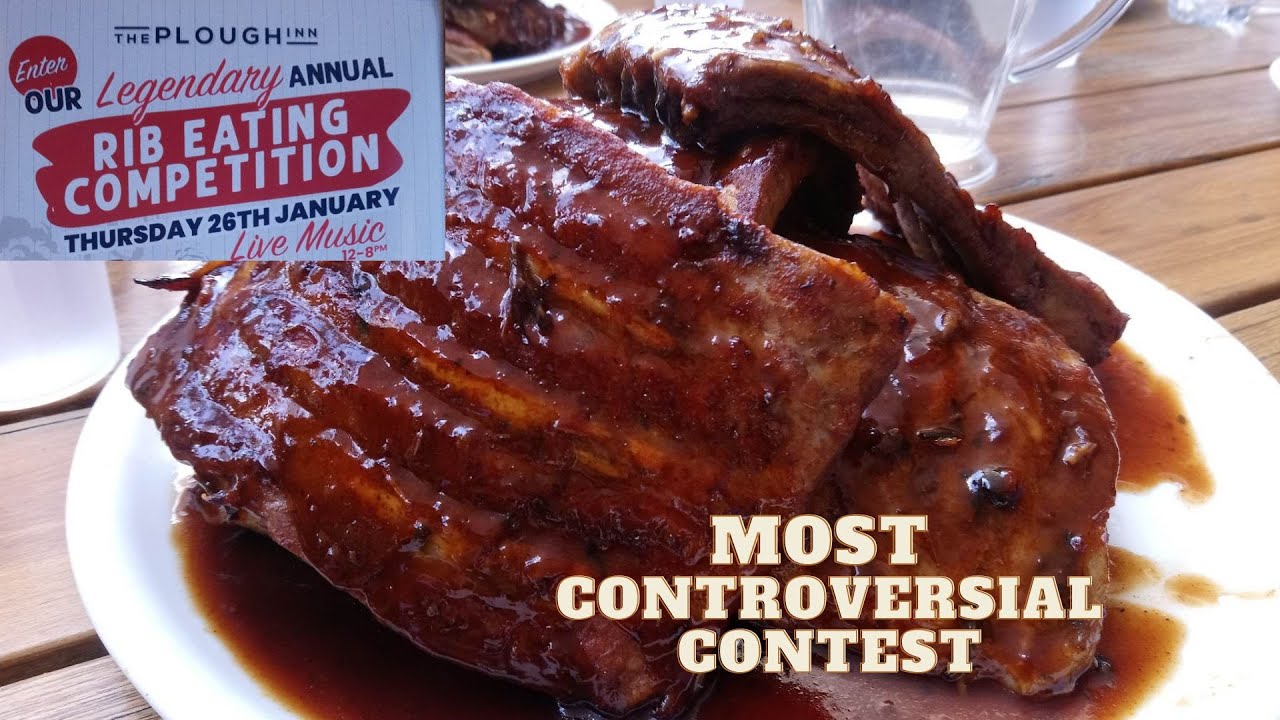 Rib eating contest 2023 with a controversial finish - YouTube