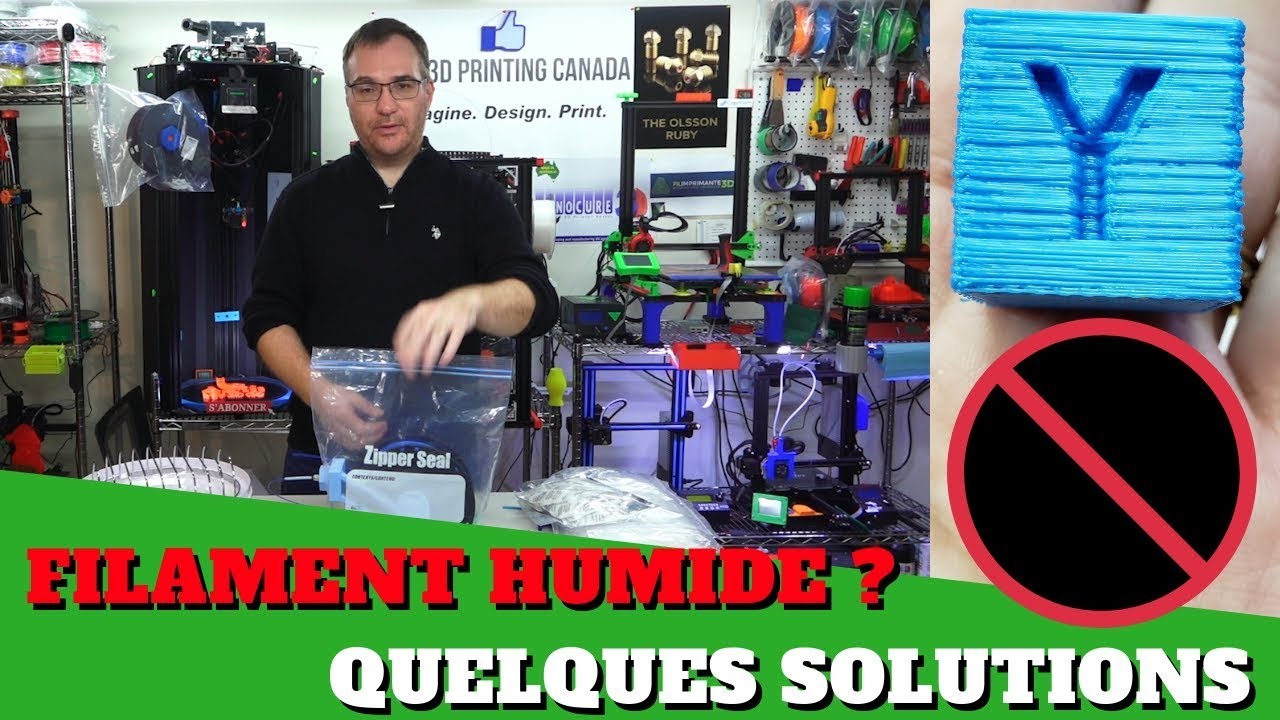 Filament humide ? Voici une astuce pour éviter cela ! - YouTube