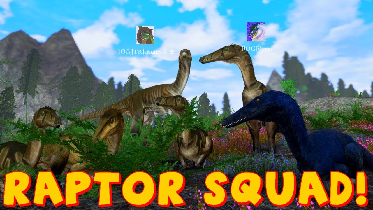 RAPTOR SQUAD | The Isle | Playing with Subscribers | Raptor Pack ...