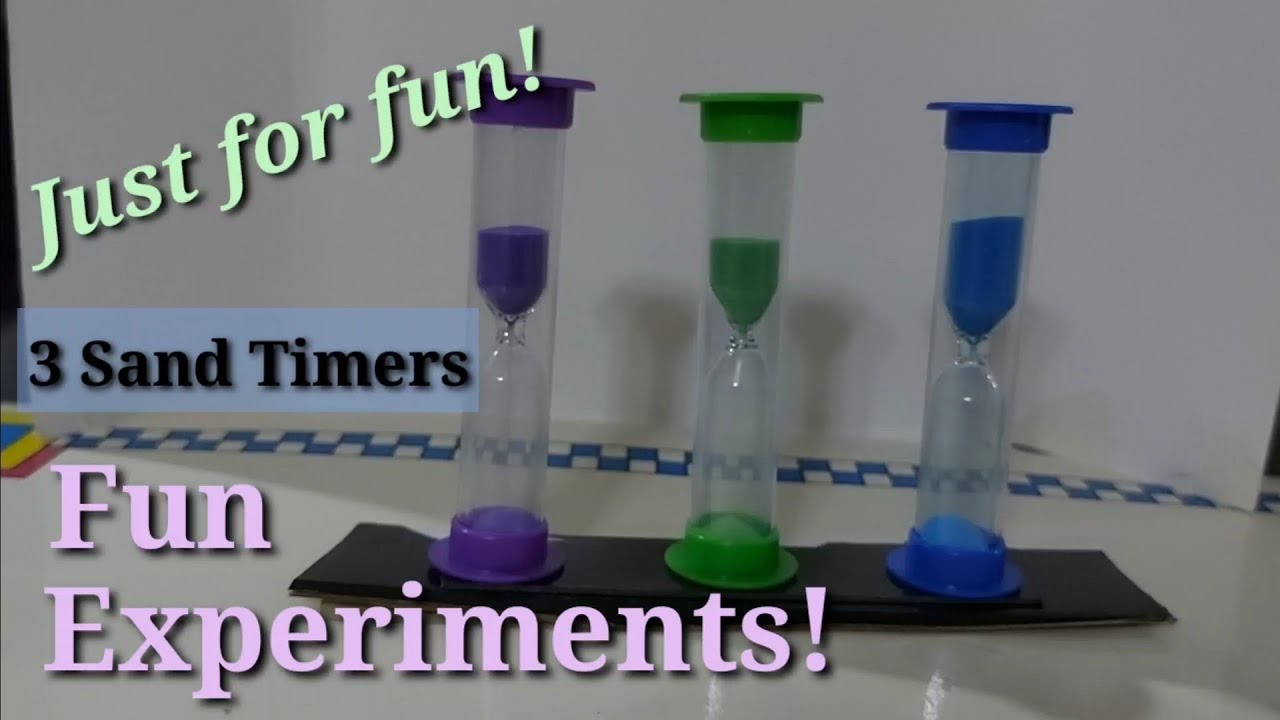 Just for fun! 3 Sand Timers. Are the time consistent? - YouTube