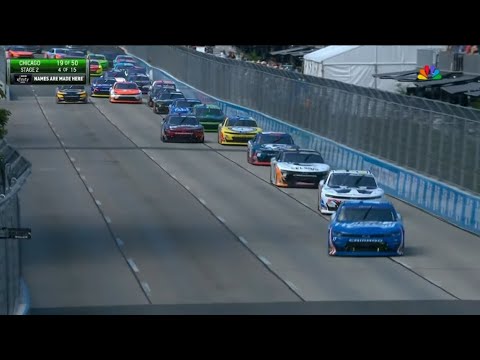 FIRST LAP OF STAGE 2 - 2024 THE LOOP 110 - 2024 NASCAR XFINITY SERIES ...