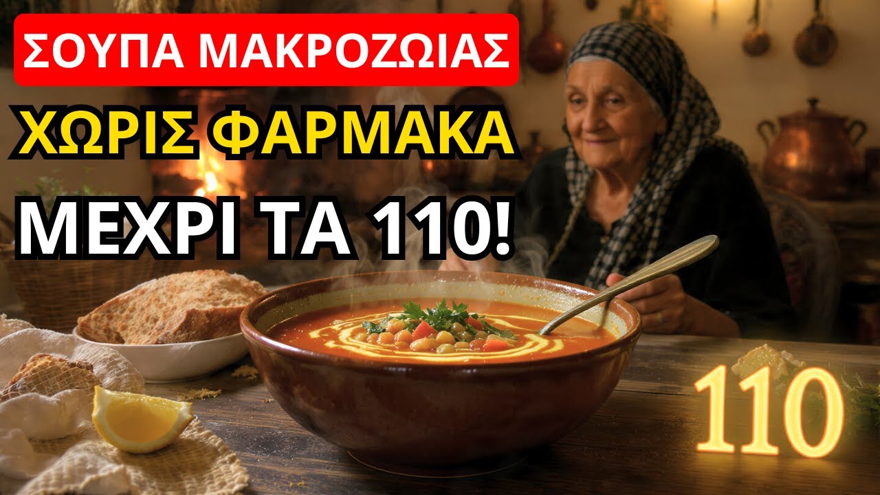 100ΧΡΟΝΟΙ ΚΡΗΤΙΚΟΙ: Η ΣΟΥΠΑ που τρώνε το ΒΡΑΔΥ και ΖΟΥΝ χωρίς ΦΑΡΜΑΚΑ ...