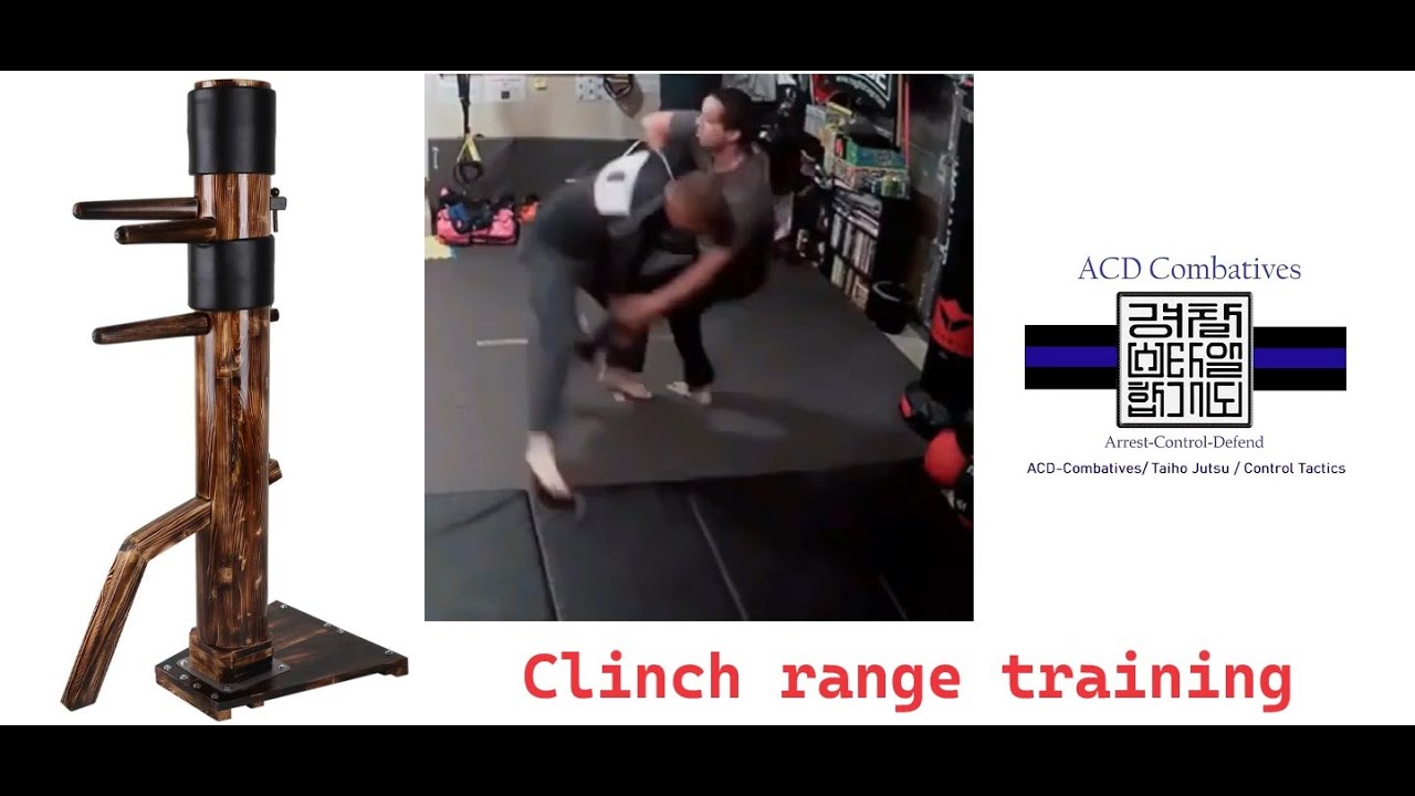 Wooden dummy /clinch range training for Ju-Jutsu, Taiho-Jutsu, Hapkido ...