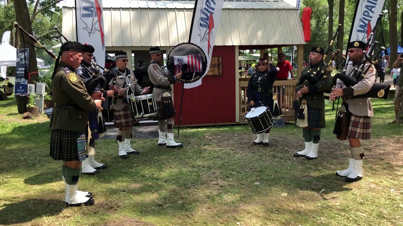 Customs and Border Protection Pipes and Drums - YouTube