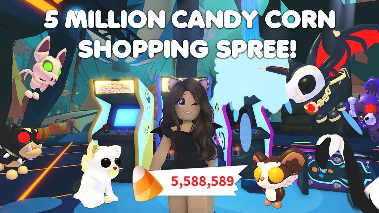 5 MILLION CANDY CORN SHOPPING SPREE in Adopt me! - YouTube