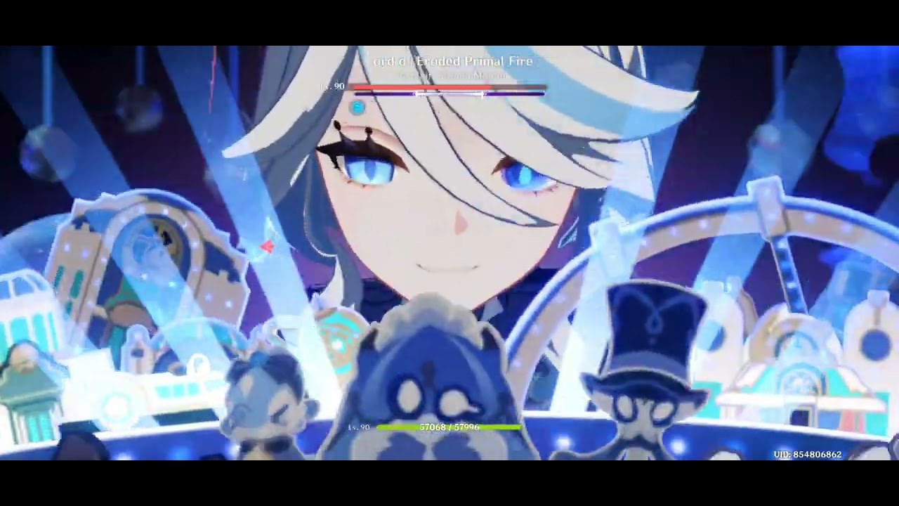 Healer Furina Solo Lord of Eroded Primal Fire (C6, HP% Sword, HP/Healing Bonus artifacts) - YouTube