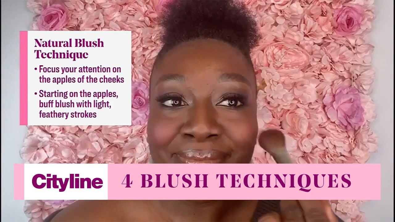 4 professional blush application techniques to try at home - YouTube