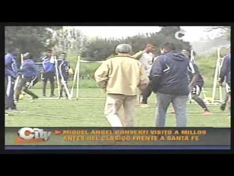 Miguel Ángel Converti estuvo presente en el entrenamiento de ...