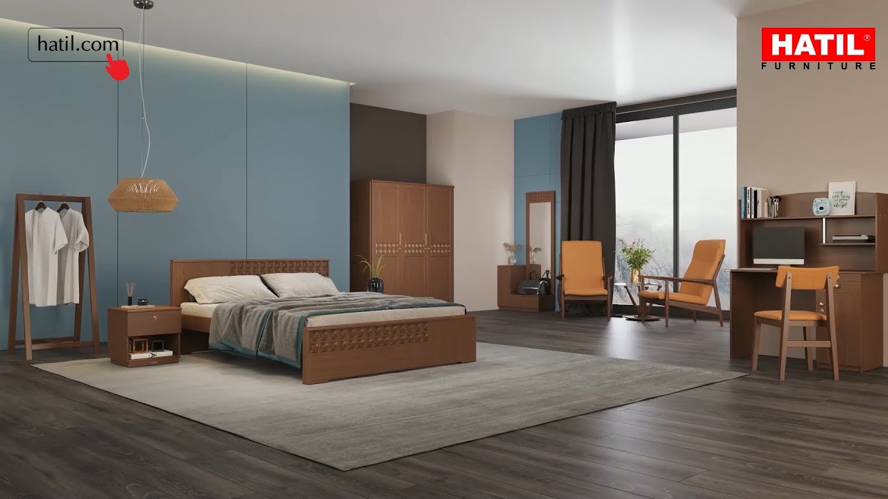 Bed/Wardrobe/Dressing Table| Bedroom Set| Bedroom Furniture| HATIL BD ...