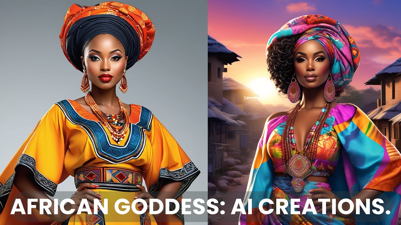 African Goddess: AI Creations. Beautiful African Women Generated By AI ...