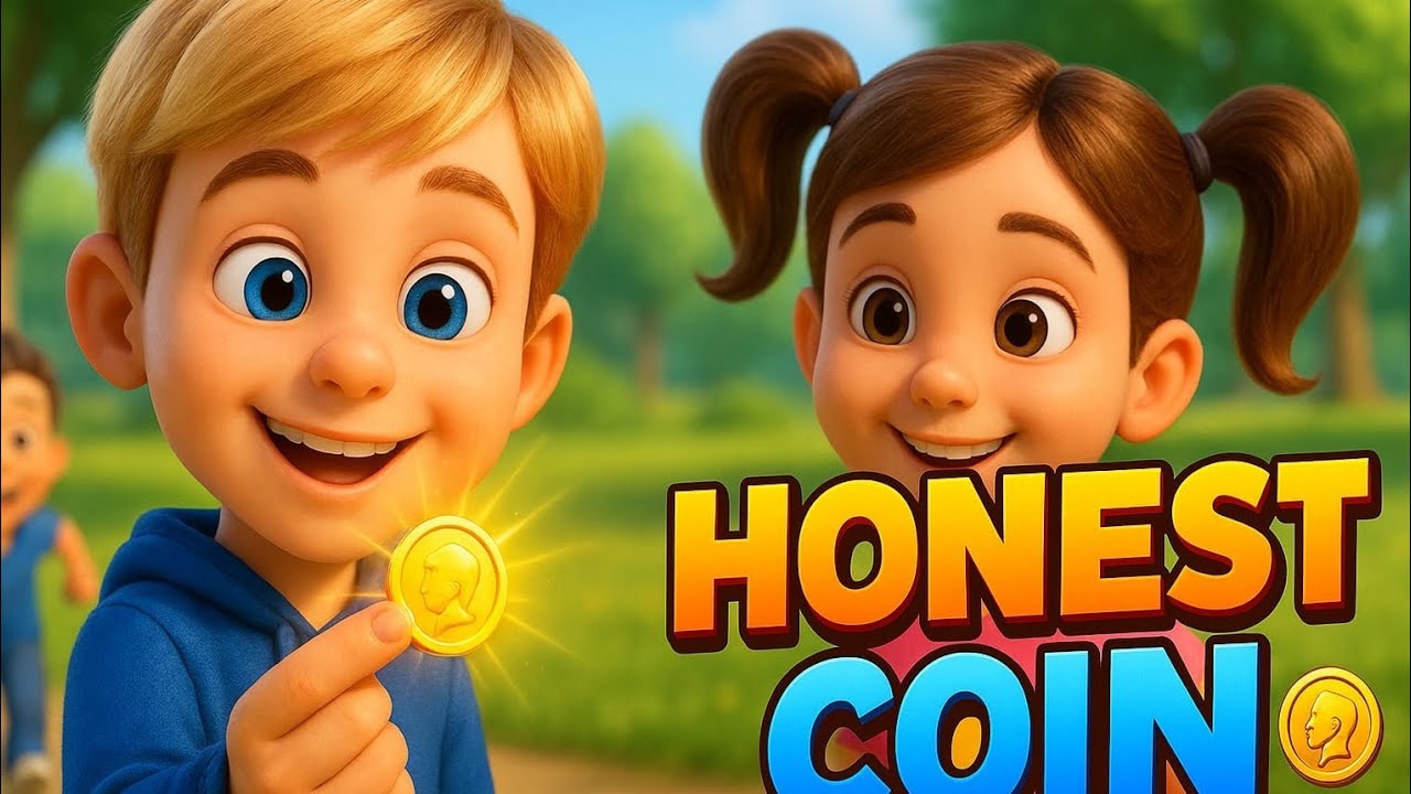 The Honest Coin | 3D Cartoon Kids Moral Story | Honesty, Helping ...