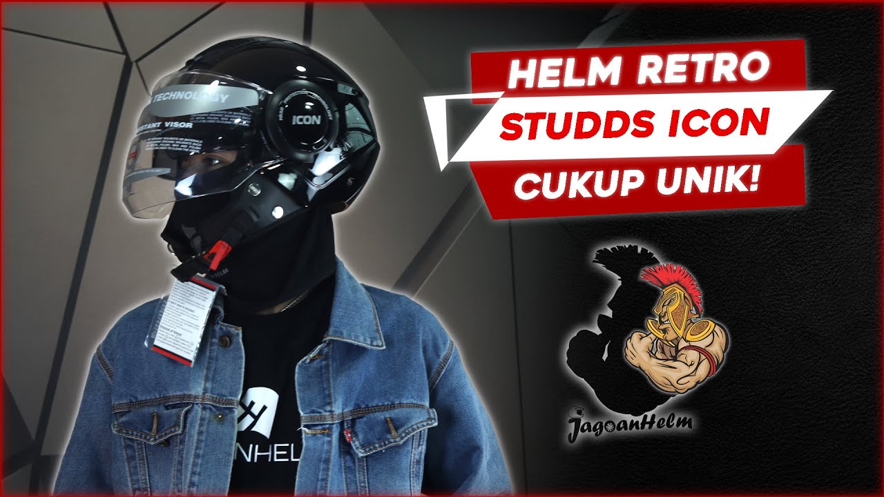 UNBOXING : HELM RETRO BUDGET PELAJAR DARI STUDDS ICON - YouTube