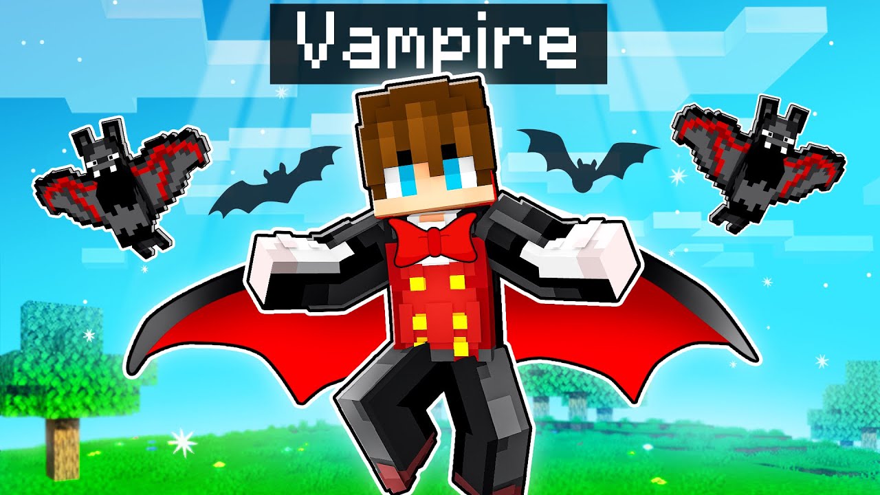 Playing as a VAMPIRE KING in Minecraft! - YouTube