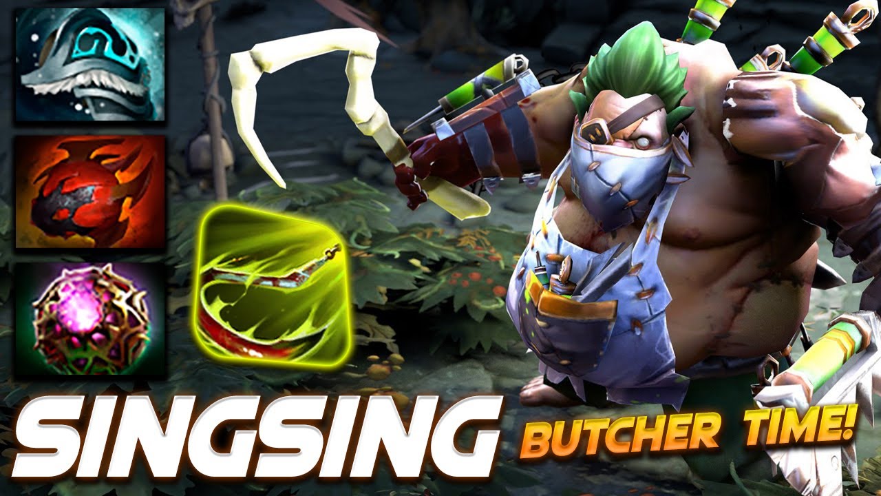 SingSing Pudge Butcher Time - Dota 2 Pro Gameplay [Watch & Learn] - YouTube