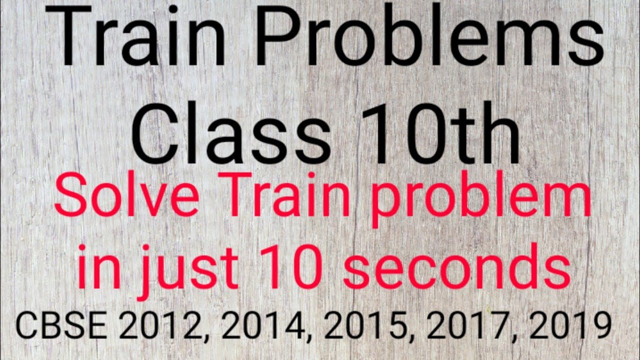 How to solve train problems||Class 10th||Chapter 4th||Quadratic ...