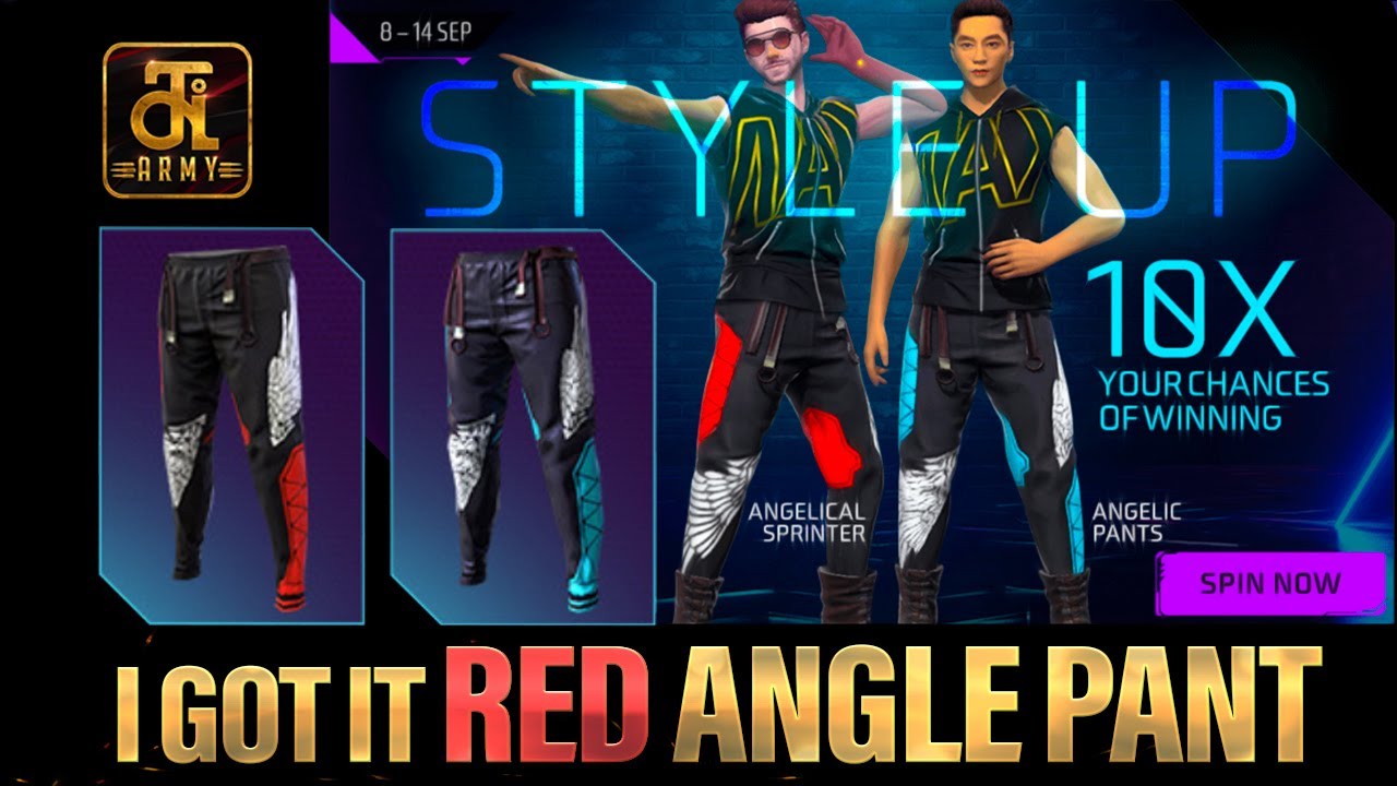 RED ANGELIC PANTS FREE FIRE || FF NEW STYLE UP EVENT TODAY || Jai Army ...