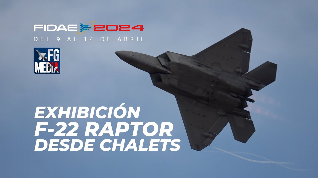 FIDAE 2024: Lockheed Martin F-22A Raptor Demoteam USAF from CHALETS ...