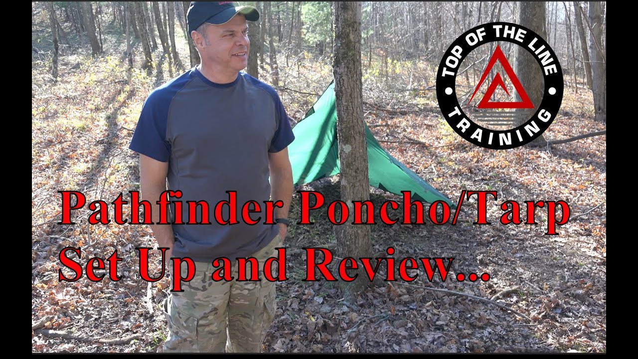 Pathfinder Poncho/Tarp Set Up and Review - YouTube