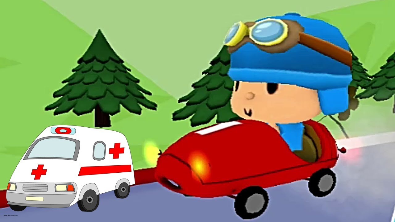 Pocoyo Game Racing Kids Car - YouTube