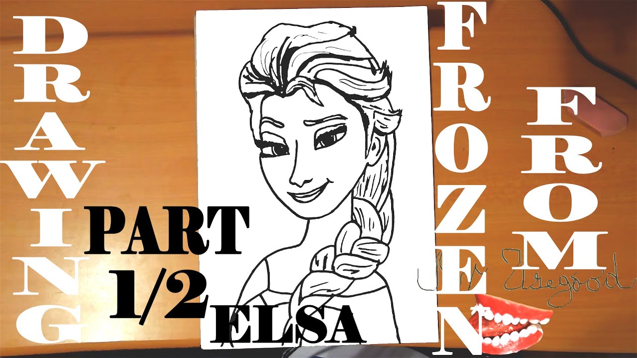 How to Draw ELSA from Frozen Step by Step for beginners Easy | long ...