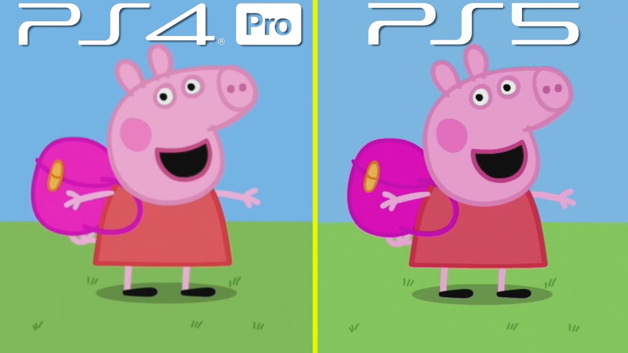My Friend Peppa Pig PS4 Pro vs PS5 Next Gen Patch Graphics Comparison ...
