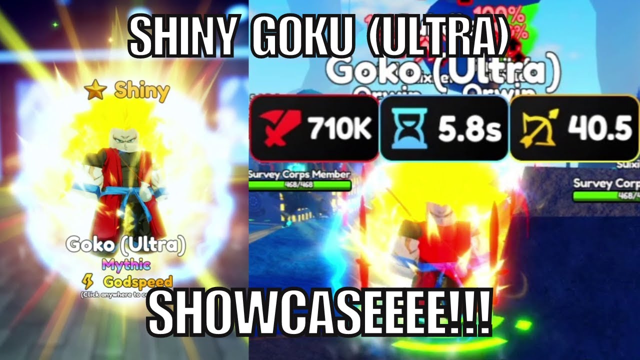 SHINY GOKU ULTRA SHOWCASE!!! MUST HAVE UNITS INSANE DPS - Anime ...