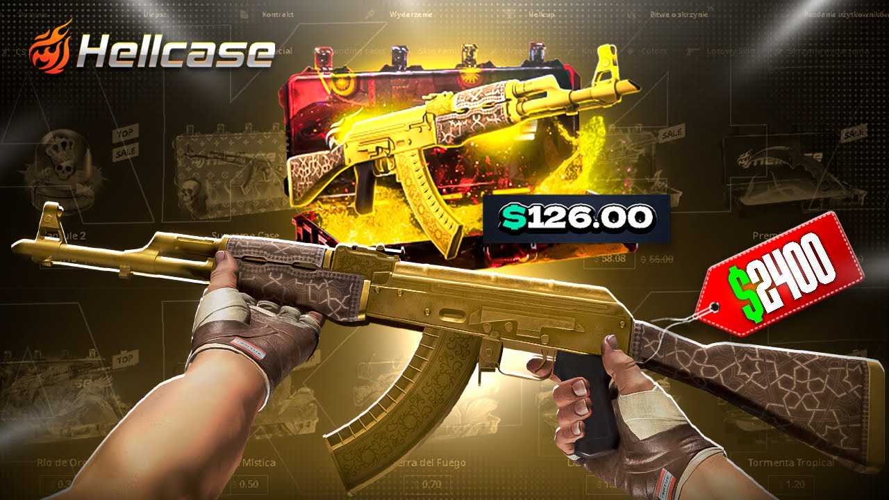 (HELLCASE) GAVE ME AK-47 GOLDEN ARABESQUE IN THE OPULENT TREASURES CASE! - HELLCASE PROMO CODE ...
