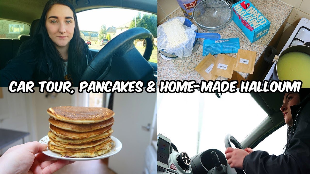 CAR TOUR, PANCAKES & HOME-MADE HALLOUMI! - YouTube
