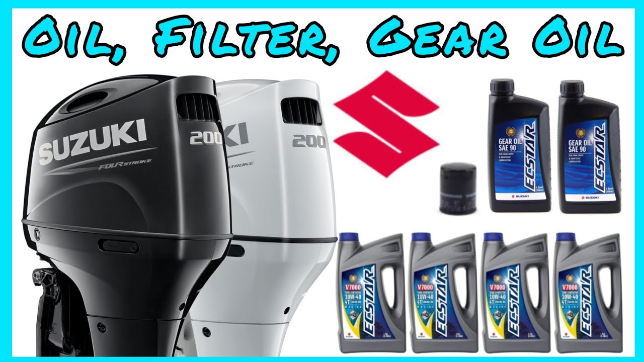 Suzuki 200hp - DIY 20 Hour Service (Oil, Oil Filter, and Gear Oil) Step ...
