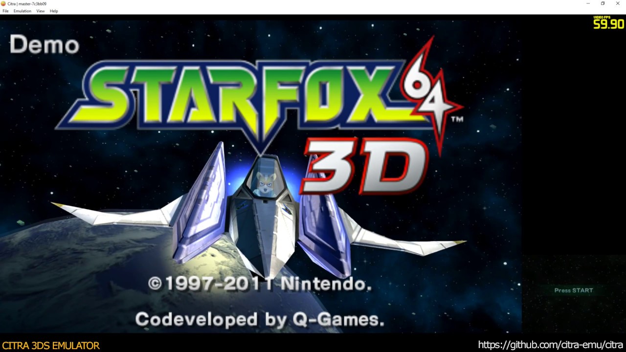 Citra 3DS Emulator - Star Fox 64 3D DEMO ingame 1080p - YouTube