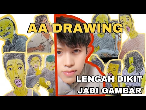Siapa AA Drawing yang Lagi Viral di TikTok ? Karyanya Bikin Ngakak ...