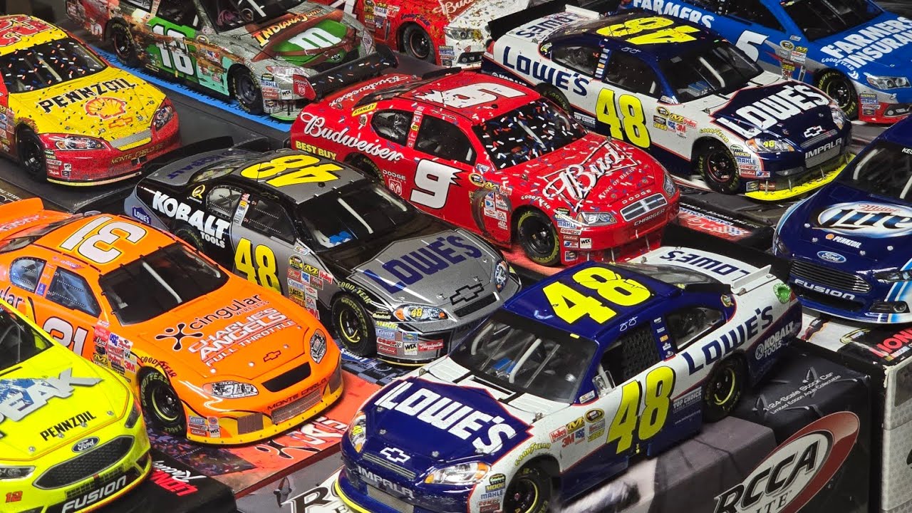 Different NASCAR Cup Series Diecasts 2003-2024 - YouTube