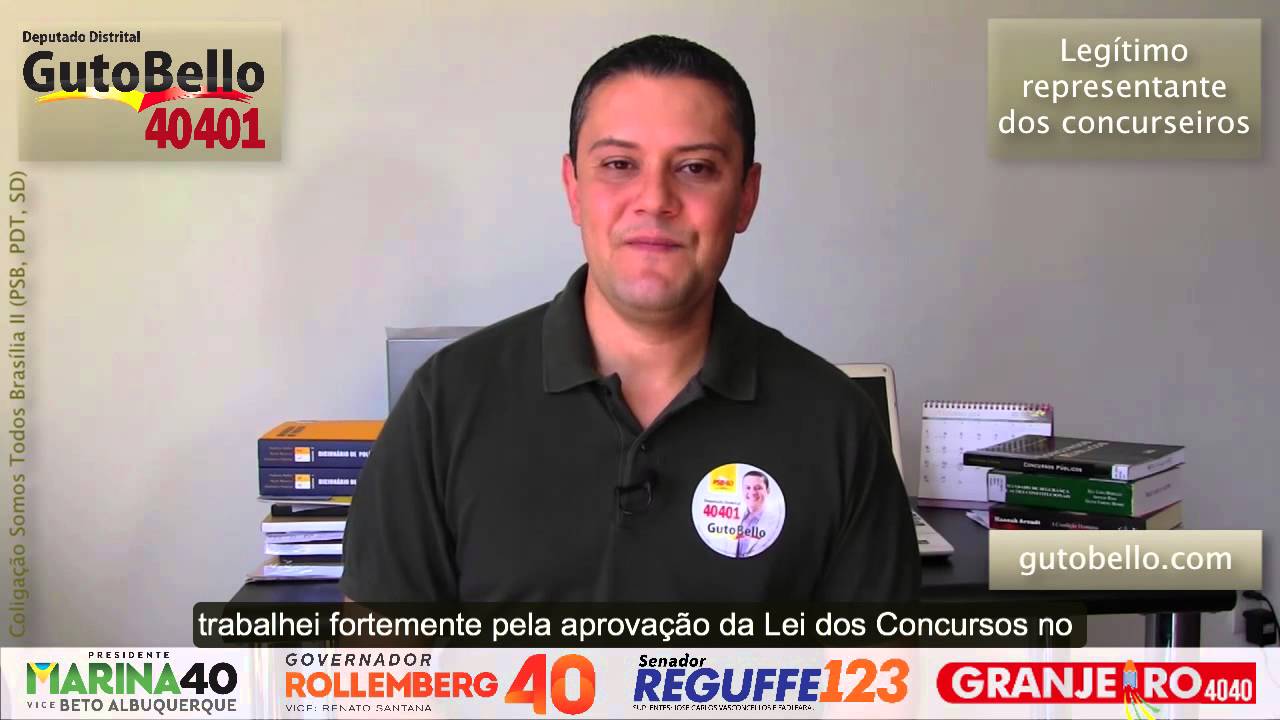 Guto Bello Deputado Distrital 40401, em defesa do concurso público ...