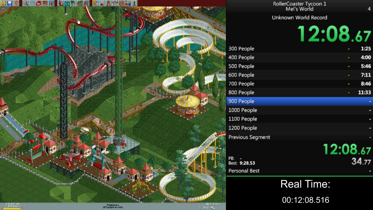 Rollercoaster Tycoon 1 - Mel's World [18:53.366] - YouTube