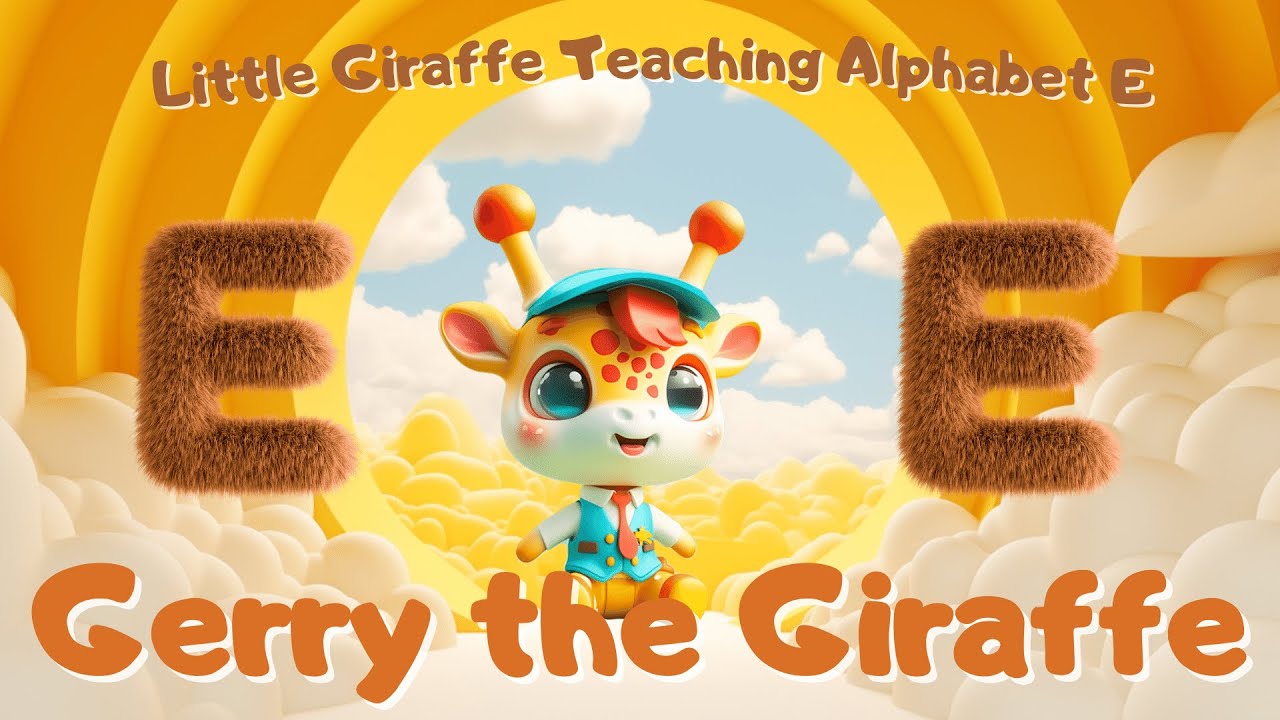 Little Giraffe Baby Teaching Alphabet E | Giraffe Song | Phonic ...