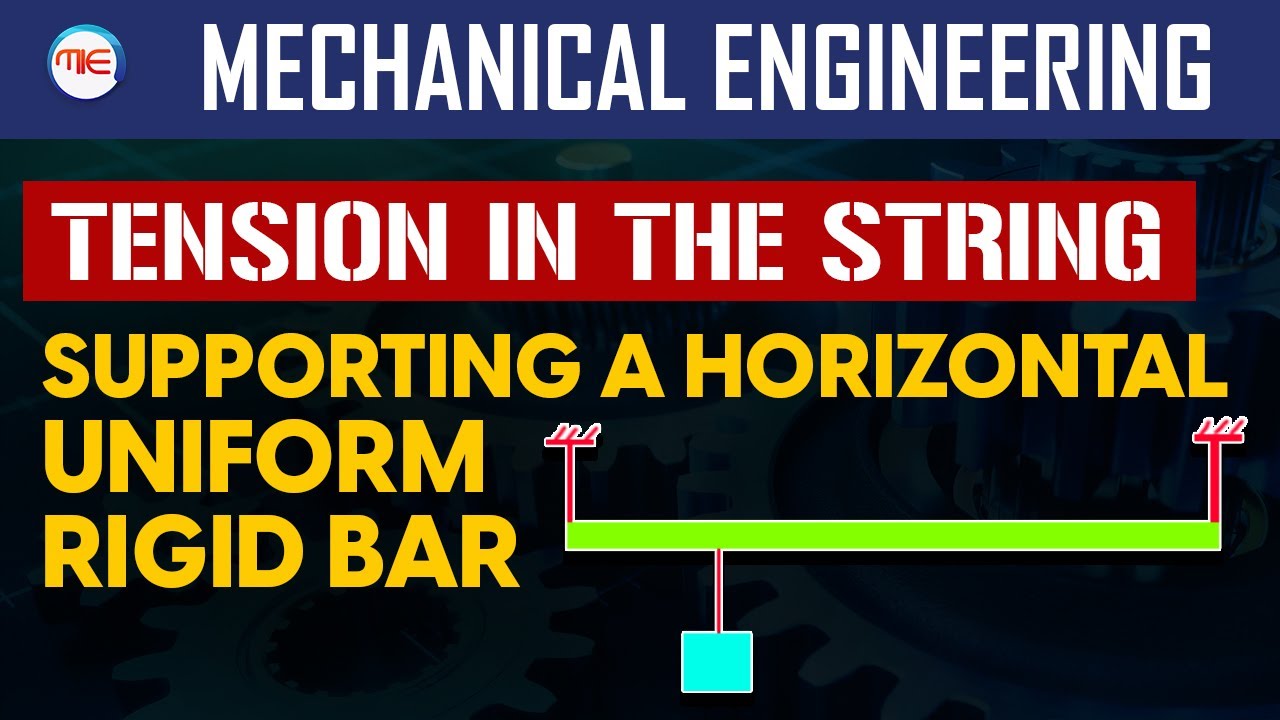 MECHANICAL ENGINEERING | TENSION IN THE STRING SUPPORTING A HORIZONTAL ...