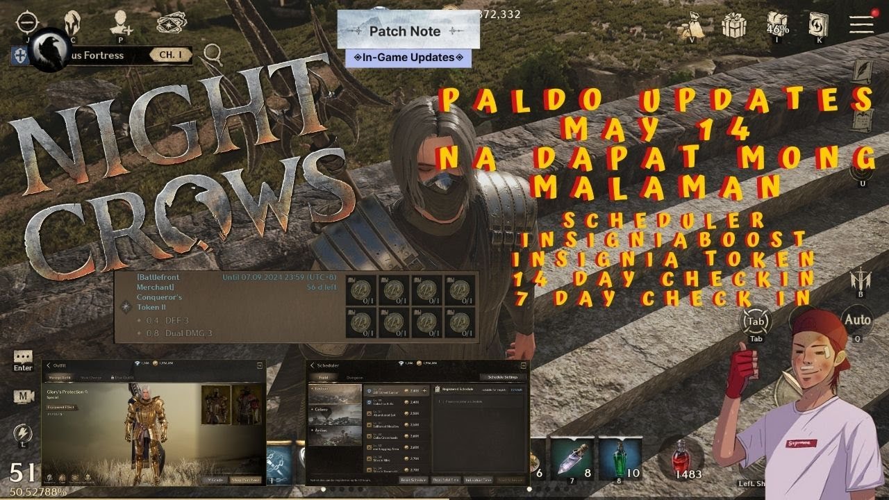 NIGHT CROWS MAY 14 PALDO UPDATES - ADDED OUTFITS & SCHEDULER GUIDE # ...