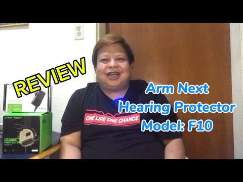 ARM NEXT Hearing Protector Model: F10 - [REVIEW] - YouTube