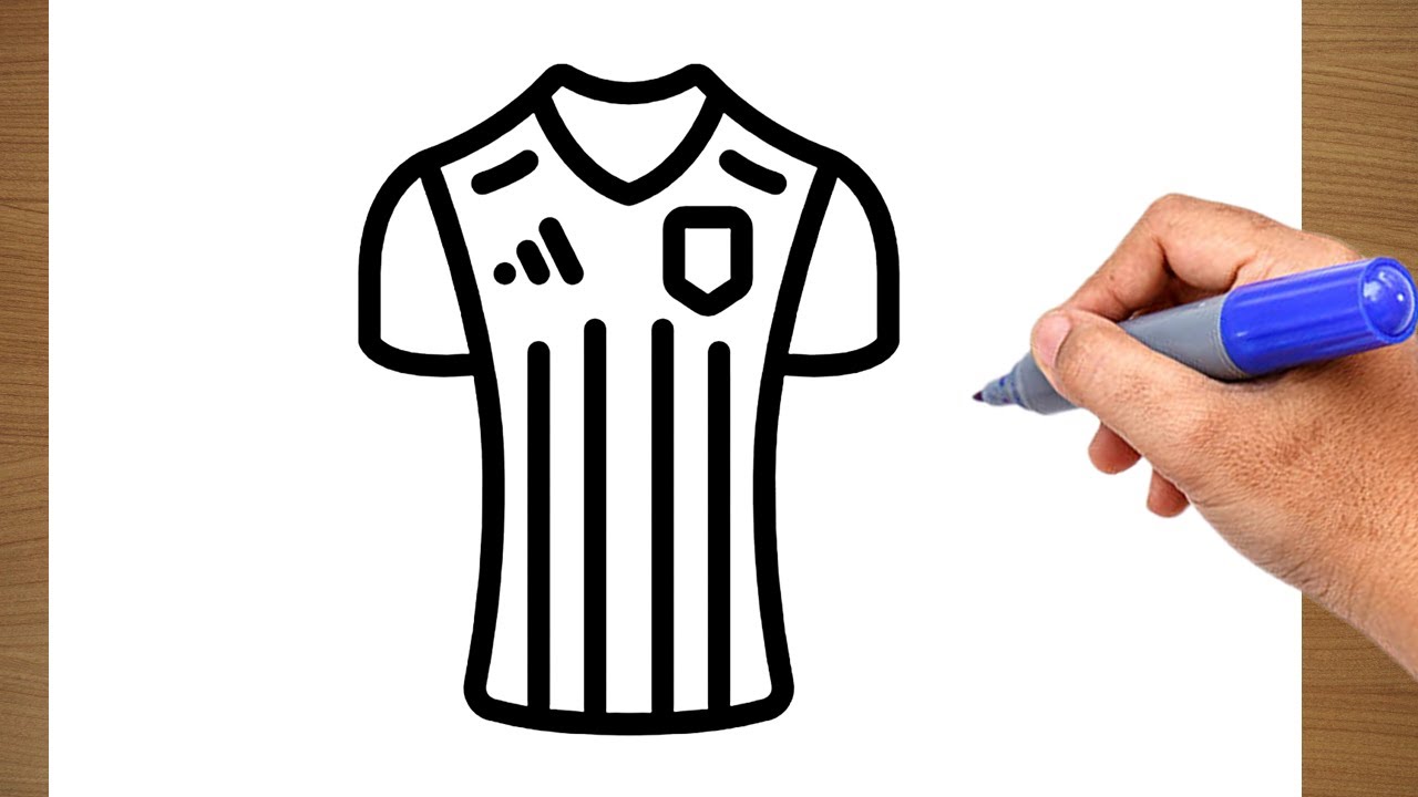 How To Draw A Referee Jersey Step By Step │ Drawing Hub # ...