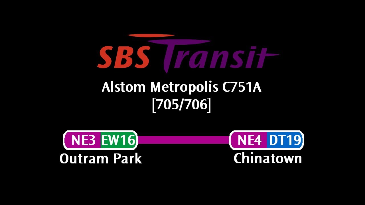 SBS Transit C751A [705/706]: Outram Park → Chinatown (» Punggol) - YouTube