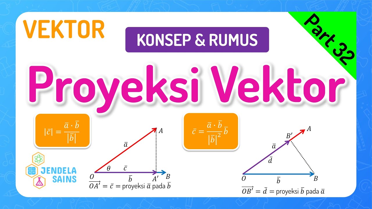 Vektor Matematika Kelas 10 • Part 32: Proyeksi Vektor & Panjang ...