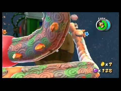 Mario Galaxy 2  Bowser Jr.'s Fiery Flotilla Gobblegut's Aching Belly Wii U Virtual Console