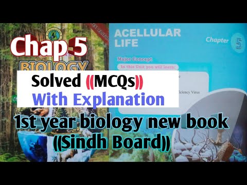 Solved exercise MCQs| acellular Life 11th class| biology book | Sindh ...