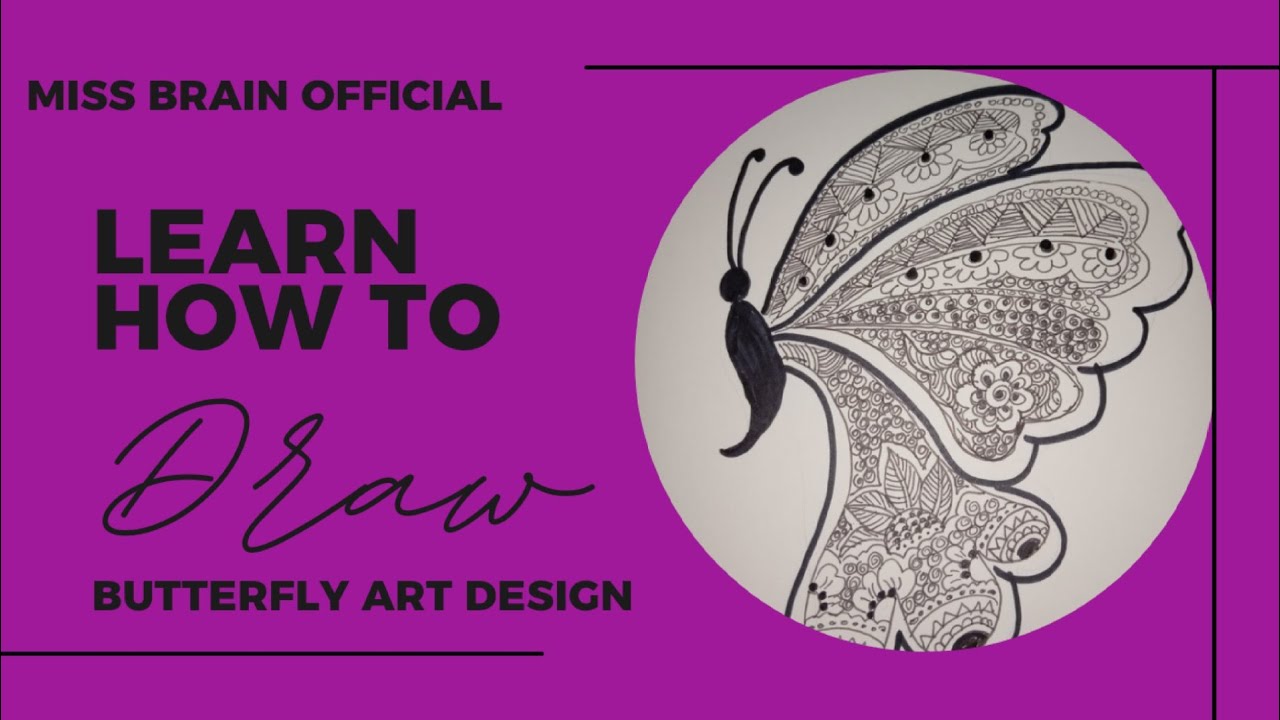 Butterfly Mandala Art Mandalaart Drawing Youtube