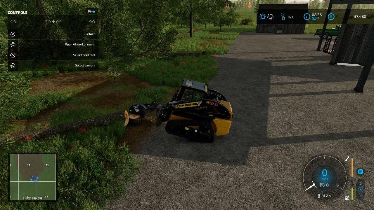 Fs 22 lumber farm with JohnDeere_Only1 ep7 - YouTube
