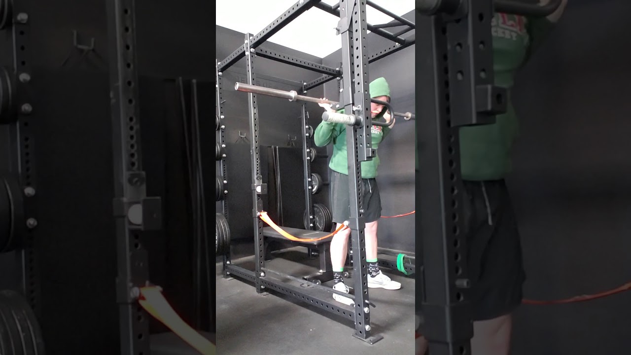 Banded Squat set up - YouTube