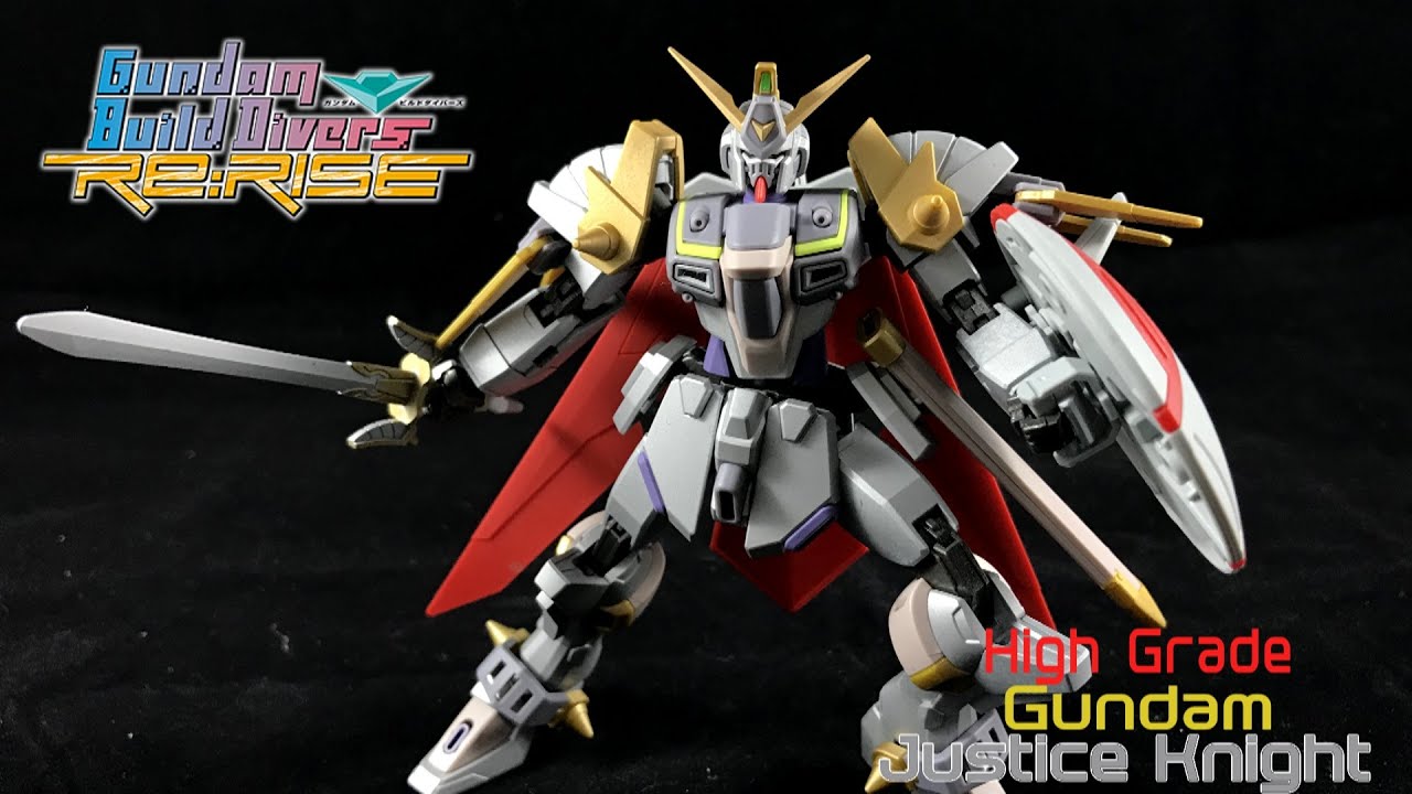 High Grade Gundam Justice Knight Review - YouTube