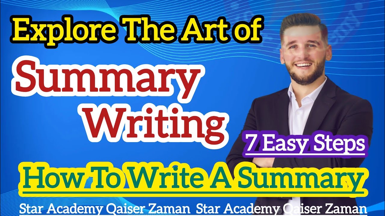 How to write Summary of a lesson || Mastering Text Summarization: Step ...