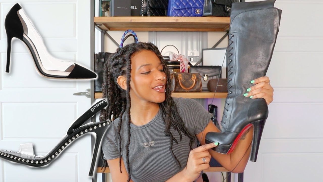 DESIGNER SHOE TRY ON HAUL (Christian Louboutin, Gianvito Rossi ...